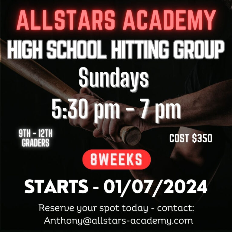 High School Hitting Group – All Stars Academy